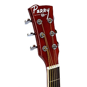 ChordBuddy 42" Full Size Acoustic Guitar Combo Beginner Set with Natural Finish Guitar, Tuner, and Learning System