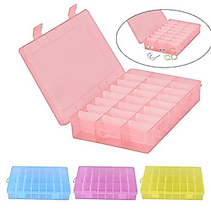 Jewelry Storage Box Jewelry Plastic Storage Box Plastic Storage Box Plastic Storage Storage Case for Beads Rings Earrings[4pcs]