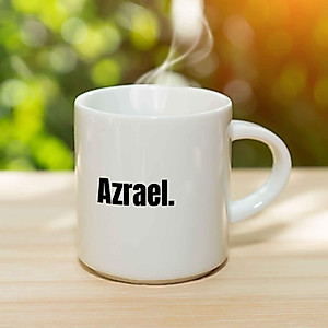 Azrael Coffee Mug - Personalized Ceramic Cup with Name, Custom Mug, Customized Birthday/Christmas Gift, Holiday Present, Black Text, 11 Oz