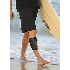 DRFT Waterproof Leg Ankle Pouch for Swimming, Surfing, Kayaking, Fishing, Boating, Running, Biking (Black, Small/Medium)