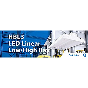 NICOR Lighting HBL3162UNV40K LED High Low Bay, White