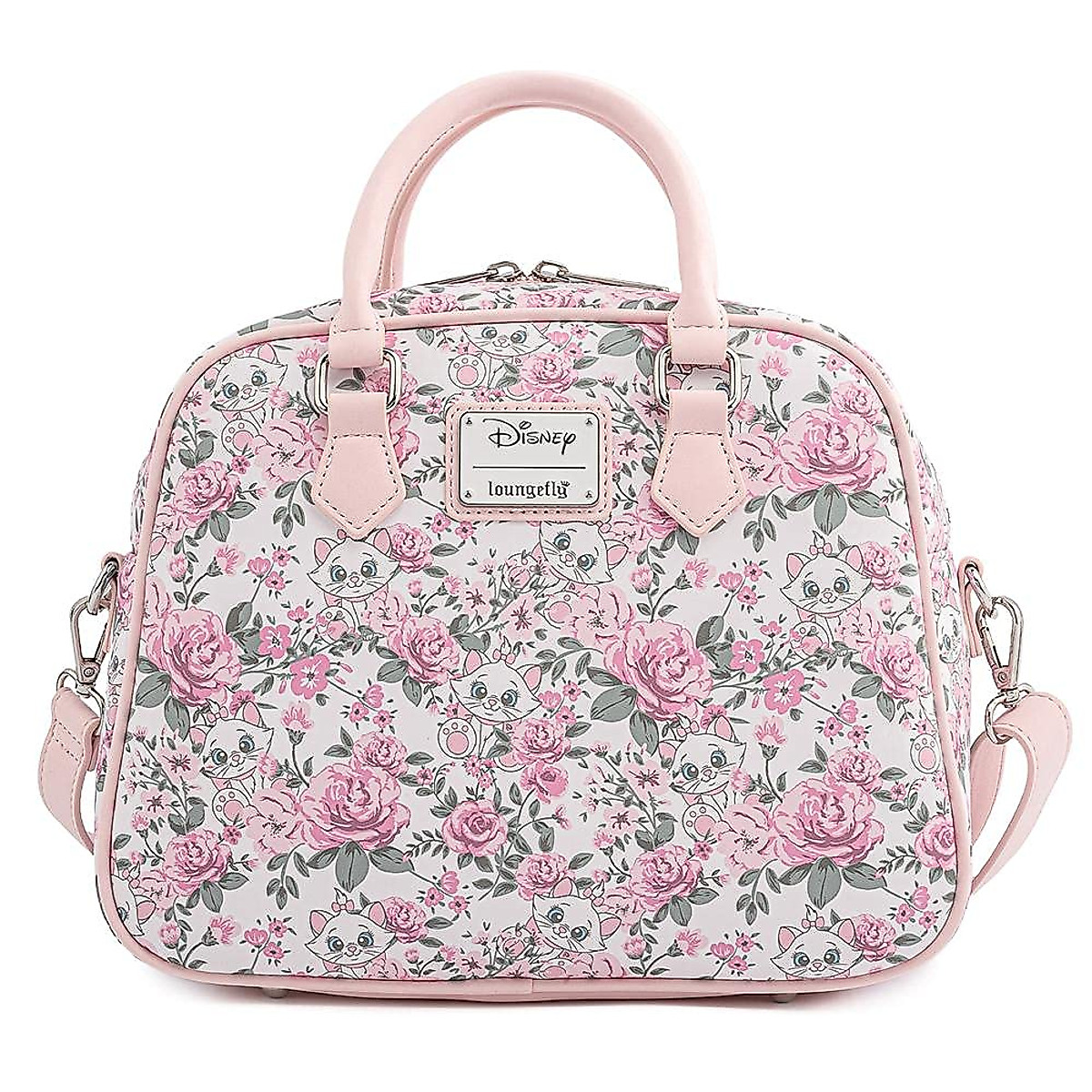 Loungefly Disney Aristocats Marie Floral AOP Crossbody Bag Purse Handbag