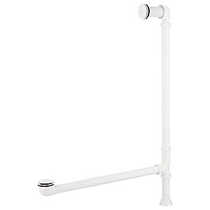 Signature Hardware 946173-69 Rosalind 69" Acrylic Soaking Pedestal Freestanding Tub with Pre-Drilled Overflow Hole