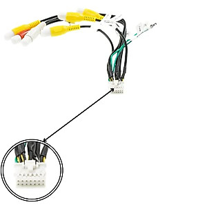 Xtenzi 14Pin AV RCA Cord Assembly Harness Car Audio Video Compatible with JVC Kenwood DNX890HD DNX891HD DNN990HD DNN991HD DNN992- XT91917
