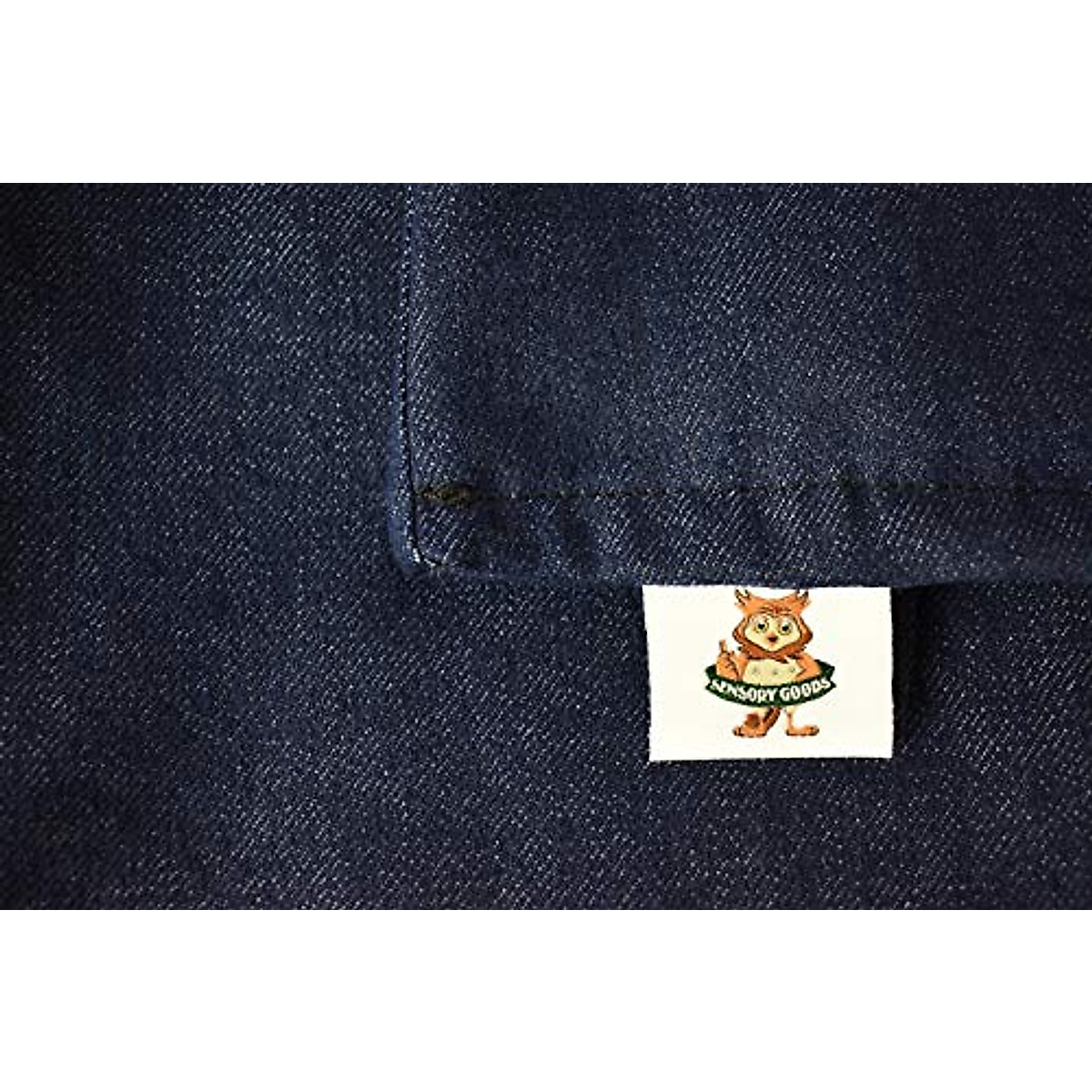 SENSORY GOODS Adult Extra Large Weighted Blanket Made in America- 21lb Medium Pressure - Denim (80'' x 58'') Our Weighted Blankets Provide Comfort and Relaxation.