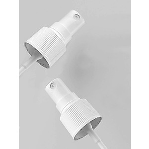 ALINK Spray Bottle, Empty Plastic Clear Small Travel Bottles with Fine Mist Sprayer for Cleaning Solutions and Essential Oils, 30 ml (1 oz.) Pack of 6 Plus Cleaning Cloth and Dropper