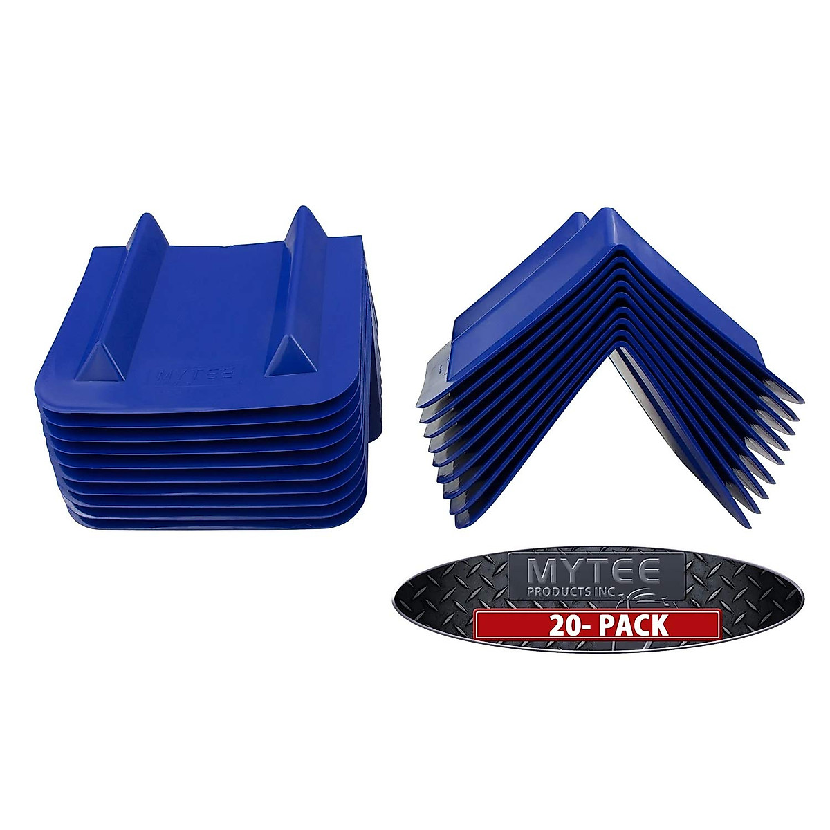 Mytee Products (20) 8" x 12" Corner Protector V Shaped w/ (1) 8ft V Shaped Extension Handle