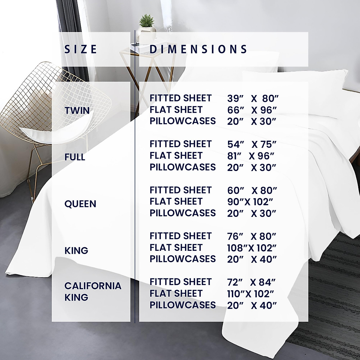 Kotton Culture 1000 Thread Count Sheet Set 4 Piece 100% Egyptian Cotton Luxurious Breathable Soft Cooling Cotton Sheets with 15" Deep Pocket Snug Fit Smooth Sateen Weave (White, Queen)