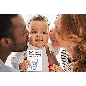 SICOHOME Funny Mothers Day Card from Daughter 4"x6" Happy Mother Day Card with Envelop for Mom Wife You've Tested Positive for Being The Best Mom Funny Greeting Gift Card for Mothers Day Birthday