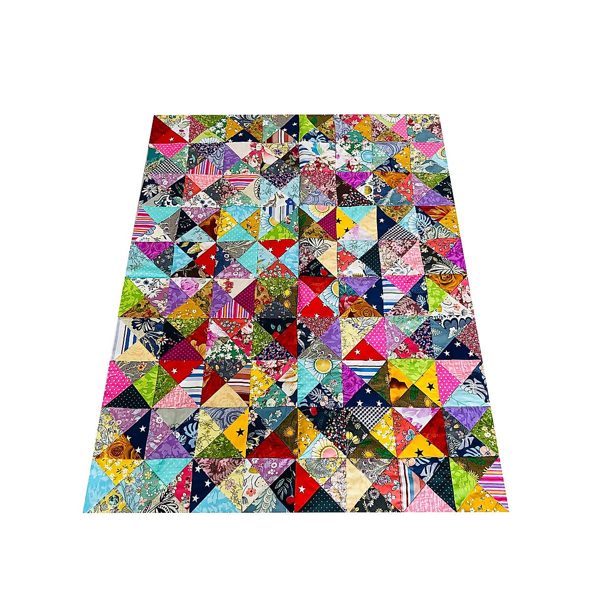 LUMANSUO 50pcs 10" x 10" Cotton Quilting Fabric Squares Fat Quarter Bundles Fabric for DIY Craft Patchwork,Floral