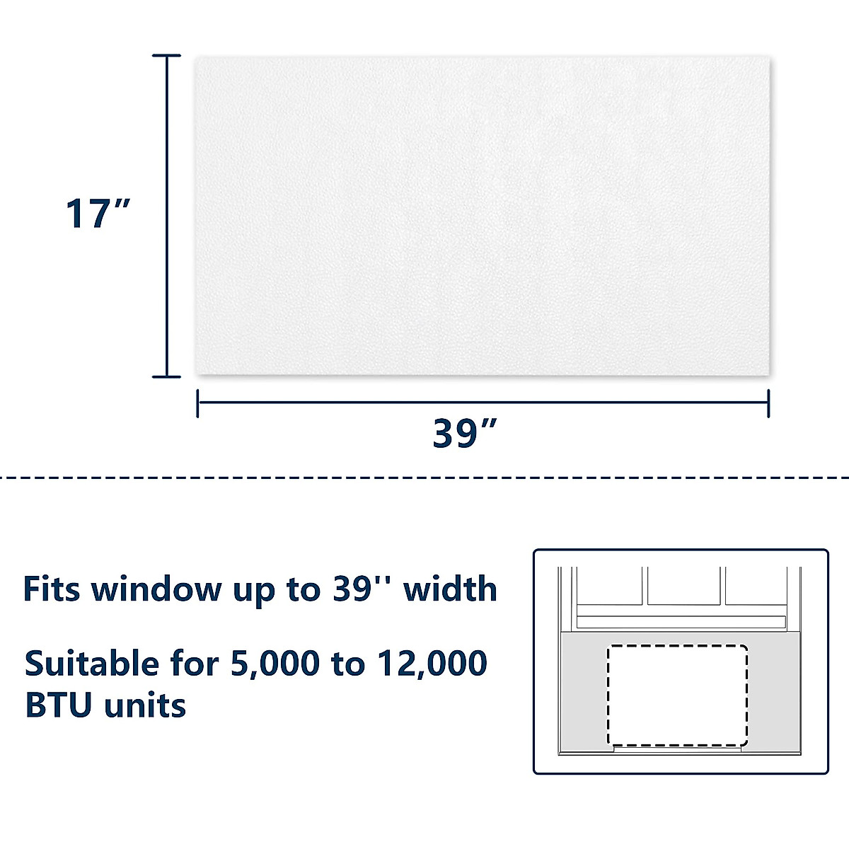 Pearwow Window Air Conditioner Surround Foam Insulation Panels,AC Side Insulating Sun Block for Summer and Winter