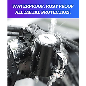 Zlirfy Motorcycle Helmet Lock - Anti-Theft Security Lock with 2 Keys, Aluminum Alloy 22mm-26mm, Tamper-Proof for Motorbike, Scooter, Street Bike