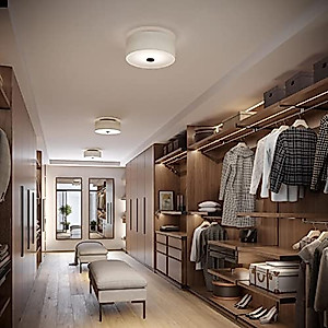 Progress Lighting P3713-20 Inspire Two-Light Flush Mount, Antique Bronze, 5.50x13.00x13.00