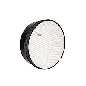 LifeSupplyUSA 2-in-1 True HEPA Air Cleaner Replacement Filter + Activated Carbon Charcoal Compatible with Levoit LV-H132, LV-H132-RF and Geniani Odor Eliminator, Part G-2000-FL Air Purifiers