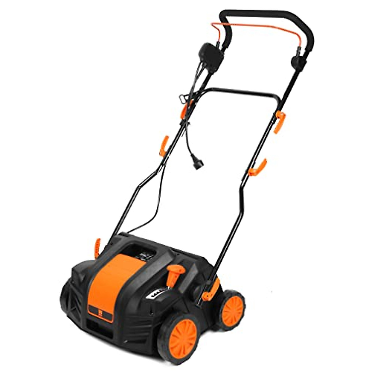 WEN DT1516 16-Inch 15-Amp 2-in-1 Electric Dethatcher and Scarifier with Collection Bag, Black