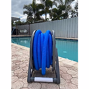 SmartClear SPAGHR001 Swimming Pool Storage Reel – Hose Not Included – Lightweight, Durable Design, Chemical and Weather-Resistant, Grey