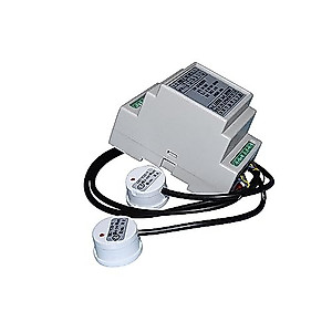 XAXAX Water Flow Meter, High and Low Liquid Level Controller, Non-Contact Intelligent Automatic Water Filling and Drainage Sensor,Gallon, QTS, PTS, L, m³(C350-2P 1m)