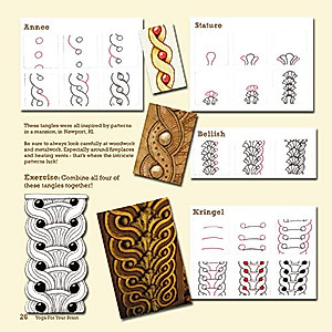 Yoga for Your Brain (TM): A Zentangle (R) Workout (Design Originals) Over 60 Tangle Patterns, Plus Ideas, Tips, and Projects for Experienced Tanglers (Sequel to Totally Tangled: Zentangle and Beyond)