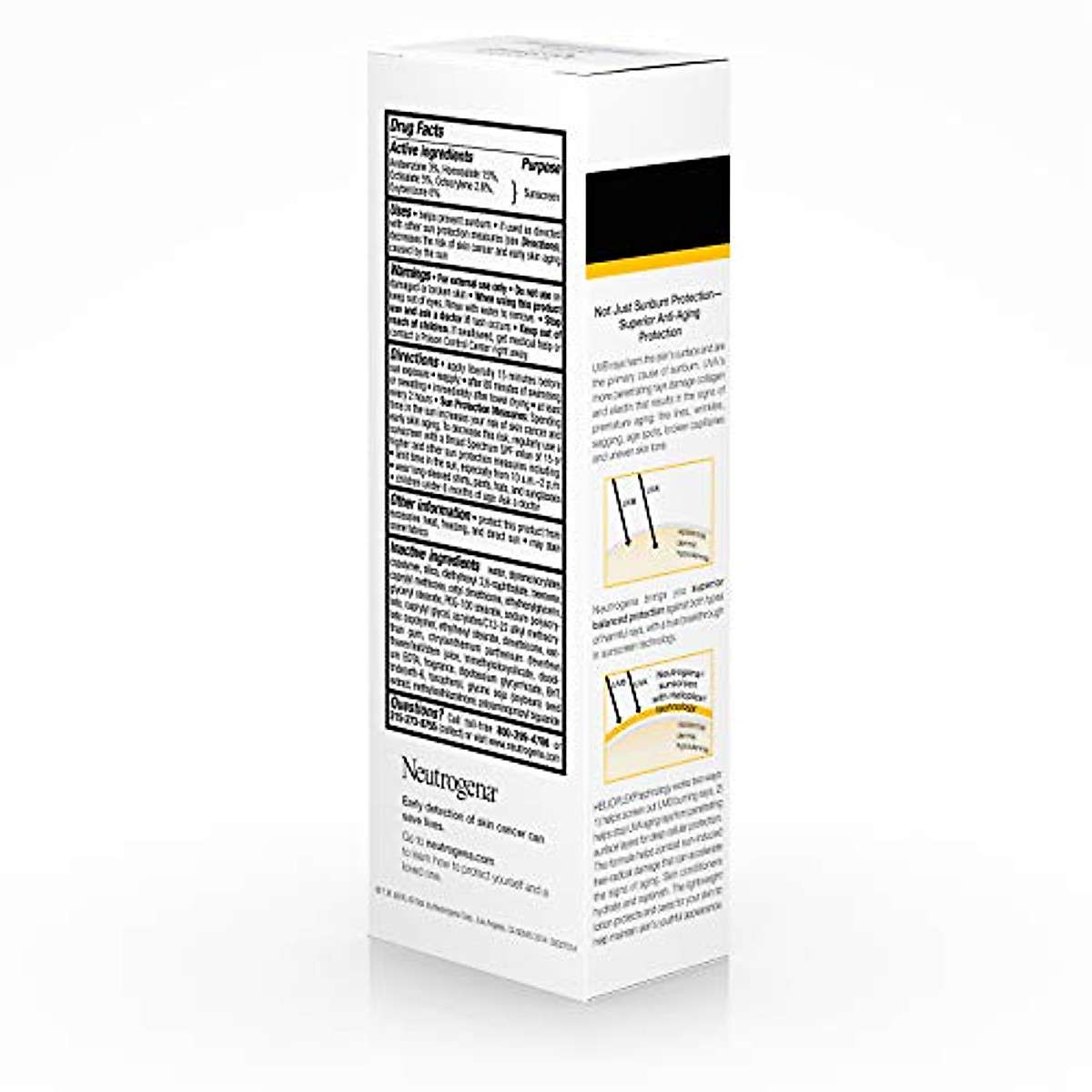 Neutrogena Age Shield Anti-Oxidant Face Lotion Sunscreen with Broad Spectrum SPF 70, Oil-Free & Non-Comedogenic Moisturizing Sunscreen to Prevent Signs of Aging, 3 fl. oz (Pack of 2)