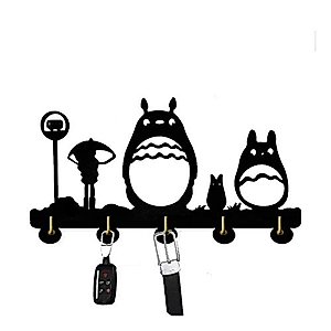 SQINAA Wall Decor Hooks,Cartoon Anime Household Door Decor Hooks, Multi-Function Wall Hook Keys Holder for Coat Bags Clothes