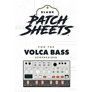 Korg Volca Bass Blank Patch Sheet Notebook: Become a more organized songwriter with this Blank Patch Sheet notebook so you can spend more time creating and less time forgetting.