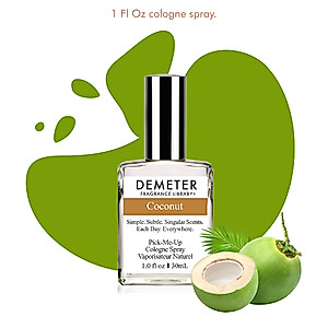 DEMETER Coconut, 1 Oz Cologne Spray, Perfume for Women And Men