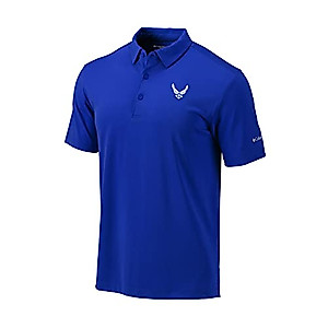 Columbia Golf Men's United States Air Force Logo Drive Polo (Medium) Azul