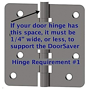 Door Saver 3 Hinge Pin Door Stop in White Finish (Box Pack of 50)