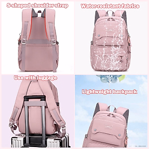 Solid Color Middle School Student School Bag Outdoor Travel Backpack Teen Girl Casual Backpack
