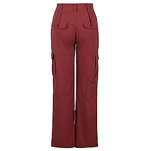 SMIDOW Plus Size Cargo Pants for Women Low Waist Relaxed Fit Straight Wide Leg Y2K Pants Casual Combat Military Trousers
