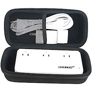 Khanka Hard Carrying Case Replacement for BESTEK Universal Travel Adapter 220V to 110V Voltage Converter, Case Only (Black 2)
