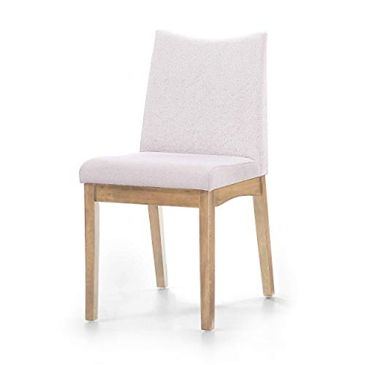 Christopher Knight Home Ignativs Fabric Dining Chair (Set of 2), Light Beige and Oak