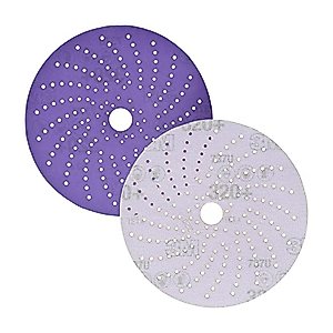 3M Cubitron II Hookit Clean Sanding Abrasive Disc 31374, 6 in, 180+ Grade, Pack of 50 Discs, Virtually Dust-Free, High Performance, Long Lasting, Multi-Hole Pattern, Feather Edging, Stock Removal