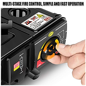 Camping Accessories Portable Gas Grill - RFAIKA Outdoor Windproof Butane Camp Stove, Gas Tank And Liquefied Gas Tank Can be Used, With Portable Box to Meet any of Your Needs