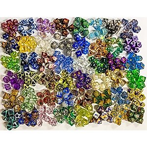 Dungeon Craft Premium Mystery Dice, Set of 7 Polyhedral Dice, Wide Range of Patterns, Gaming Dice, Suitable for Role Playing, Table Games (Premium Mystery Pack of 1)