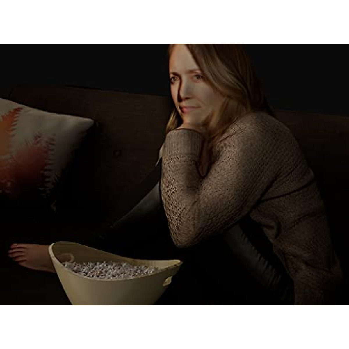 Large Reusable Popcorn Bowl and Chip Holder, Snack Container | Serving Bucket for Family and Parties | Lightweight Bamboo Wood Party Bowls, Buckets, Holders and Containers