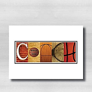 Basketball Coaches Gift, Basketball Team Gifts, Players can SIGN the white area of the 8x10 photo print