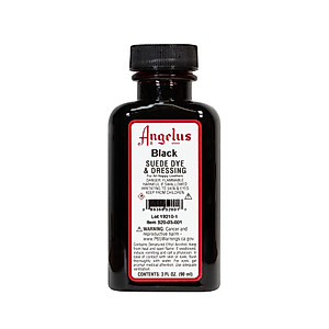 Angelus Brand Suede & Nubuck Dye & Dressing - Black, 3 fl oz