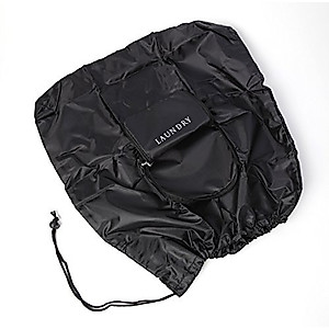 Miamica Laundry Bag, Black, One Size