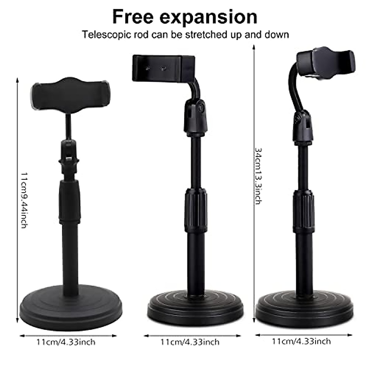 NA Slixune Adjustable Portable Desktop Phone Holder, a Must-Have Mobile Phone Tool for Lazy People