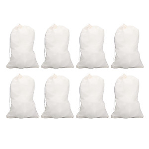 FIYO Cheese Cloths,50PCS 7.9 x 11.8 Inch Cotton Drawstring Bag Reusable Muslin Bag Cotton Bags with Drawstring Spices Sachet Bag for Household