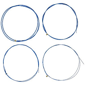 DR Handmade Strings DR Hi-Def Neon Blue Medium Bass Guitar Strings (NBB-45)