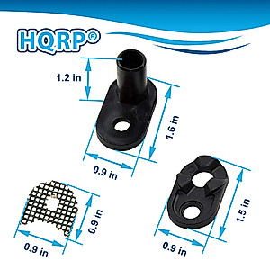 HQRP Door Closer Kit compatible with Whirlpool 4318165 WPW10329686 WP2182179 AP3103517 PS358690 2182178 Refrigerator Replacement