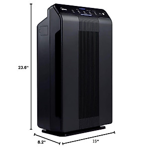 Winix 5500-2 Air Purifier with True HEPA, PlasmaWave and Odor Reducing Washable AOC Carbon Filter Medium , Charcoal Gray