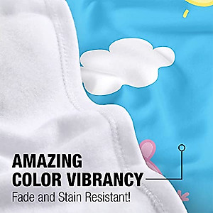 LOGOVISION Peppa Pig Blanket, 36"x58" Peppa and George Sunny Day Fleece Blanket