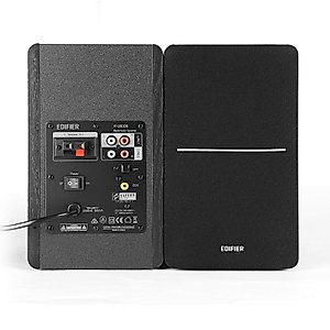 Edifier R1280DB Powered Bluetooth Bookshelf Speakers - Optical Input - Wireless Studio Monitors - 4 Inch Near Field Speaker - 42w RMS - Black (Renewed)