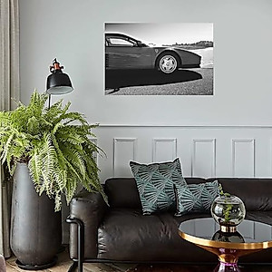 Car Poster Ferrari F40 Supercar Posters Racing Car Canvas Wall Art For Boy's Bedroom SuperCar Wall Decor Unframe-style 36x24inch(90x60cm)