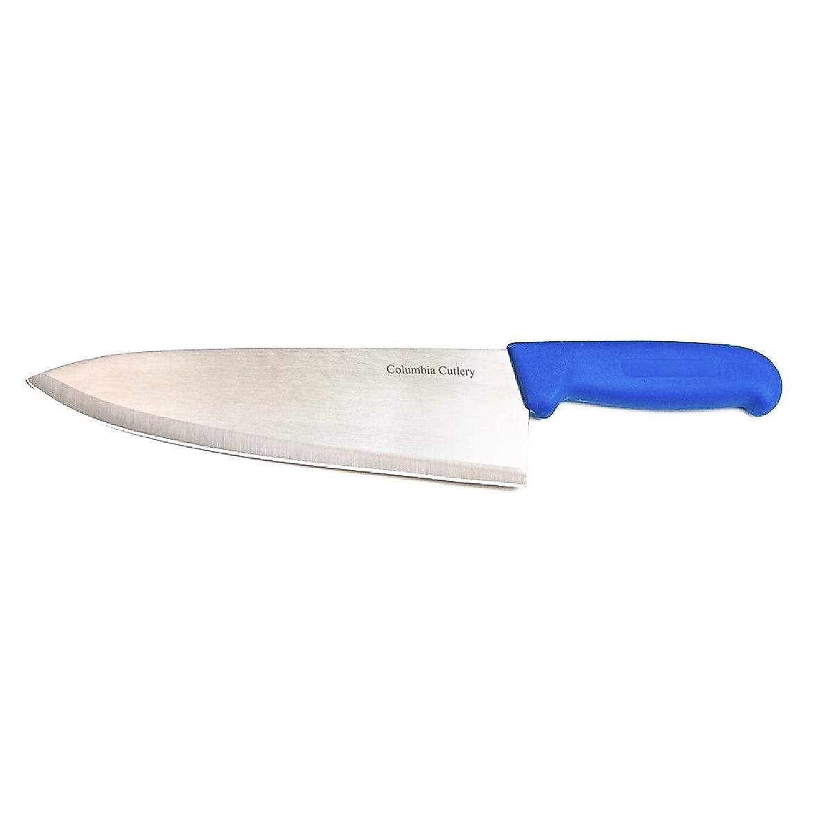 Columbia Cutlery 8 inchCommercial Chef Cook Knife - Blue Fibrox Handle - Razor Sharp and Dishwasher Friendly (8inch Blue Chef)