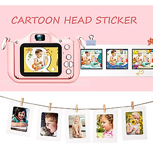 Kids Camera for Girls/Boys, 3-9 Year Old Toys for Girls/Boys, Christmas Birthday Gift for Age 6-9 Girls/Boys Kids Digital Dual Camera, Selfie Camera for Kids, 32GB Memory Card