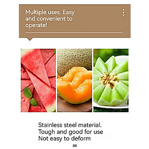 ZEHRAI Watermelon Slicer Cutter, Watermelon Fork Slicer, Summer Watermelon Cutting Artifact, Stainless Steel Fruit Forks Slicer Knife for Family Parties Camping